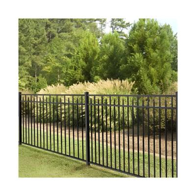 China Factory Cheap Price Galvanized Wrought Iron Fence Garden Steel Tubular Fencing for sale