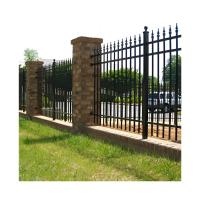 China New Design Cheap Wrought Iron Fence Panel Aluminum Metal Picket Ornamental Fence for sale