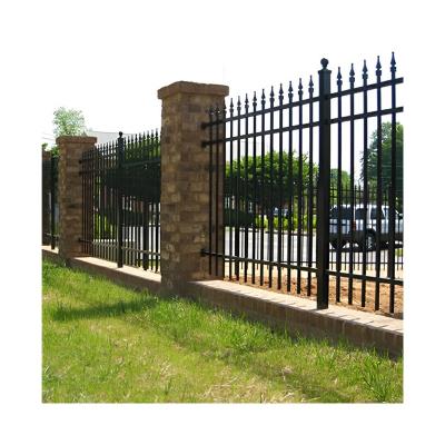 China New Design Cheap Wrought Iron Fence Panel Aluminum Metal Picket Ornamental Fence for sale