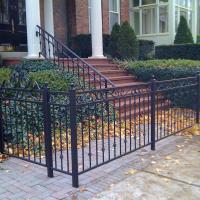 China New Design Cheap Wrought Iron Fence Panel Aluminum Metal Picket Ornamental Fence for sale