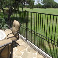 China New Design Cheap Wrought Iron Fence Panel Aluminum Metal Picket Ornamental Fence for sale