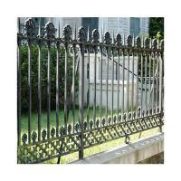 China Garden Decoration Balcony Wpc Privacy Fence Profile Louver Frame Bar Metal Aluminum Surface Treatment Wrought Iron Garden Fence for sale