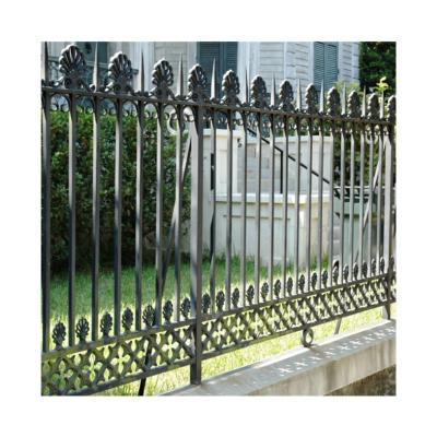 China Garden Decoration Balcony Wpc Privacy Fence Profile Louver Frame Bar Metal Aluminum Surface Treatment Wrought Iron Garden Fence for sale