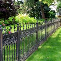 China Hot Sale Fence Pickets Wrought Iron Fence And Galvanized Steel Fencing for sale