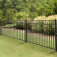 China Modern Wrought Iron Steel Fence 6 Foot Garden Outdoor Galvanized Fence Panels for sale