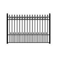 China Decorative Manufacturer Modern High Quality Wholesale Aluminum Steel Picket Fence Wrought Iron Fence Panels for sale