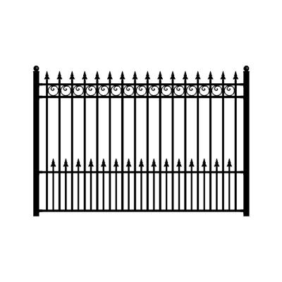 China Decorative Manufacturer Modern High Quality Wholesale Aluminum Steel Picket Fence Wrought Iron Fence Panels for sale