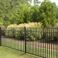 China Galvanized Wrought Iron Panel Fence Metal Zinc Steel Fence Panels for sale