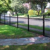 China Galvanized Wrought Iron Panel Fence Metal Zinc Steel Fence Panels for sale