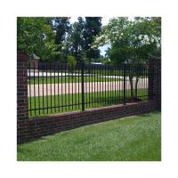 China Competitive Price Wrought Iron Fence Gate/Cheap House Fence And Gates/Ornamental Wrought Iron Fence Models Design for sale