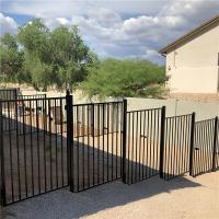 China Competitive Price Wrought Iron Fence Gate/Cheap House Fence And Gates/Ornamental Wrought Iron Fence Models Design for sale