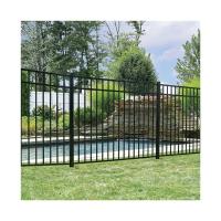 China New Design Cheap Wrought Iron Fence Panel/ Aluminum Metal Picket Ornamental Fence And Low Price for sale