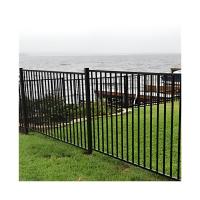 China Outdoor Metal Wrought Iron Fence For Home Or Garden for sale