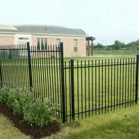 China Outdoor Metal Wrought Iron Fence For Home Or Garden for sale