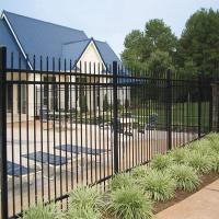 China Powder Coated Wrought Iron Fence Metal Picket Ornamental Fence Panel for sale