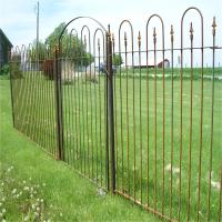 China Powder Coated Wrought Iron Fence Metal Picket Ornamental Fence Panel for sale