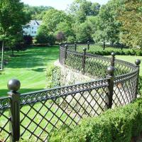 China Balcony Wrought Iron Fence Modern WPC Fence Privacy Fence Screen for sale