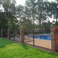China Black Villa Wrought Iron Fence Courtyard Galvanized Wrought Garden Fence for sale
