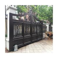 China High Quality Galvanized Metal Models  Wrought Iron Gates Single Main Door Exterior Iron Gate Price for sale