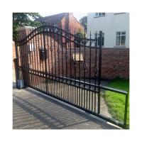 China High Quality Galvanized Metal Models  Wrought Iron Gates Single Main Door Exterior Iron Gate Price for sale