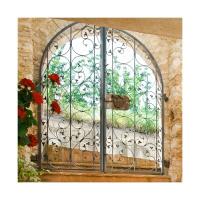 China High Quality Galvanized Metal Models  Wrought Iron Gates Single Main Door Exterior Iron Gate Price for sale