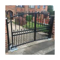 China High Quality Galvanized Metal Models  Wrought Iron Gates Single Main Door Exterior Iron Gate Price for sale