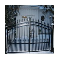 China High Quality Galvanized Metal Models Wrought Iron Gates Single Main Door Exterior Aluminum Gate for sale