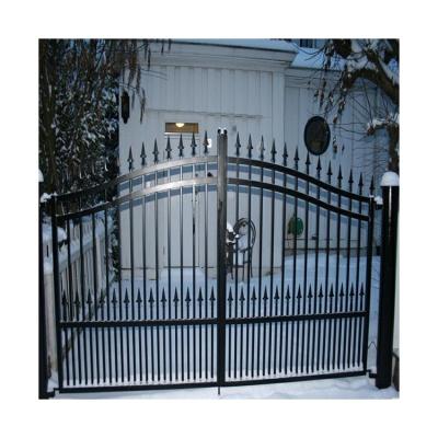 China High Quality Galvanized Metal Models Wrought Iron Gates Single Main Door Exterior Aluminum Gate for sale