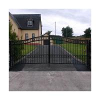 China High Quality Galvanized Metal Models Wrought Iron Gates Single Main Door Exterior Aluminum Gate for sale
