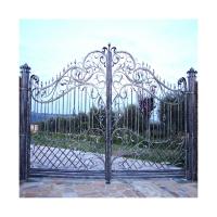 China High Quality Galvanized Metal Models Wrought Iron Gates Single Main Door Exterior Aluminum Gate for sale