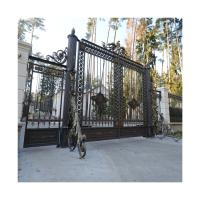 China High Quality Galvanized Metal Models Wrought Iron Gates Single Main Door Exterior Aluminum Gate for sale