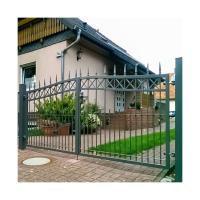 China High Quality Galvanized Metal Models Wrought Iron Gates Single Main Door Exterior Aluminum Gate for sale