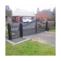 China Steel Gates Wrought Iron Gate With Hot Galvanized For Villa Entrance Garden for sale