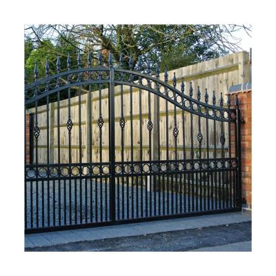 China High Quality Galvanized Metal Models Wrought Iron Gates Single Main Door Exterior Iron Gate Price for sale