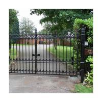 China High Quality Galvanized Metal Models Wrought Iron Gates Single Main Door Exterior Iron Gate Price for sale