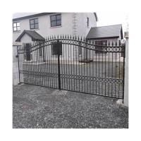 China Houses Modern Front Main Galvanized Wrought Iron Gated Garden Arch Designs Home In The Philippines for sale