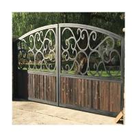China Houses Modern Front Main Galvanized Wrought Iron Gated Garden Arch Designs Home In The Philippines for sale
