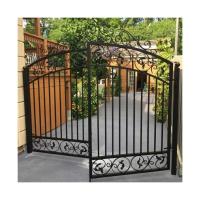 China Luxurious Exterior Metal Sliding Wrought Iron Lion Gate Decorations Galvanized Door Iron Gate for sale