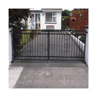 China New Style Double Door Luxury Metal Entrance Gate Galvanized Wrought Iron Gates for sale
