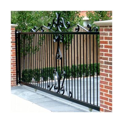 China Villa Luxury Used Wrought Iron Galvanized Steel Pipe Main Door Gates for sale