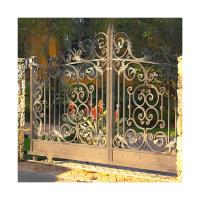 China Outdoor Aluminium Metal Garage Galvanized Steel Farm Villa Driveway Gate for sale