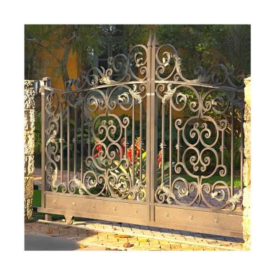 China Outdoor Aluminium Metal Garage Galvanized Steel Farm Villa Driveway Gate for sale