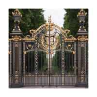 China Outdoor Aluminium Metal Garage Galvanized Steel Farm Villa Driveway Gate for sale