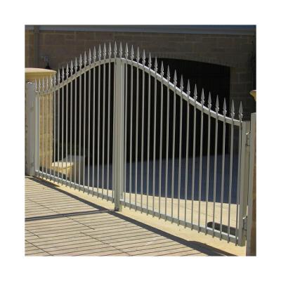 China Hot Dip Galvanized Garden Gate Decorative Gate Wrought Iron Aluminum Garden Gate for sale