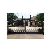 China Hot Dip Galvanized Garden Gate Decorative Gate Wrought Iron Aluminum Garden Gate for sale