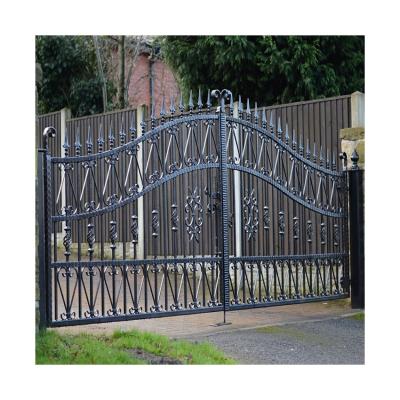China Galvanized And Powder Coated Metal Wire Mesh Double Garden Gate Easily Assembled Galvanized Ones for sale