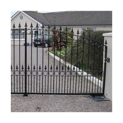 China Wrought Iron Gate Designs Simple For Entrance Hot Dip Galvanized for sale