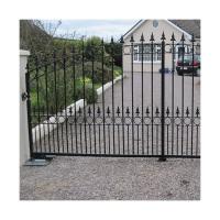 China Galvanized Steel Horse Design Driveway Gates 20Ft, 18Ft, 16Ft, 14Ft,12Ft Factory Direct Sales Driveway Steel Gate for sale