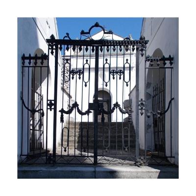 China 20Ft Factory Direct Sales Driveway Powder Coated Galvanized Steel Gate for sale