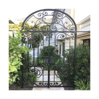 China 20Ft Factory Direct Sales Driveway Powder Coated Galvanized Steel Gate for sale